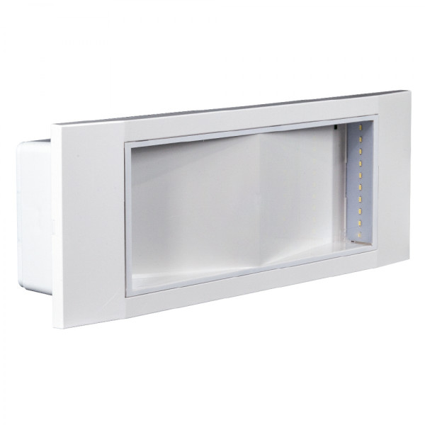 Lampada Emergenza 1499 11W Beghelli Stile In 8h 8106/11 Completa Di Incasso Lampada Emergenza 1499 11W Beghelli Stile In 8h 8106/11 Completa Di Incasso